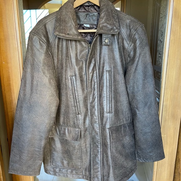 Wallace | Jackets & Coats | Wallace Leather Jacket Quilted Lined Size M ...